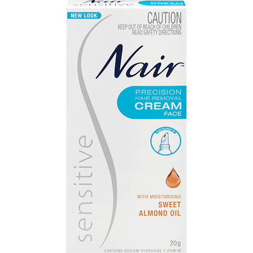 Nair Sensitive Precision Facial Hair Removal Cream 20g | Eclipse Pharmacy
