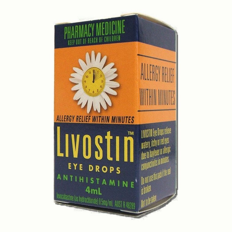 Livostin Eye Drops Antihistamine 4ml | Eclipse Pharmacy