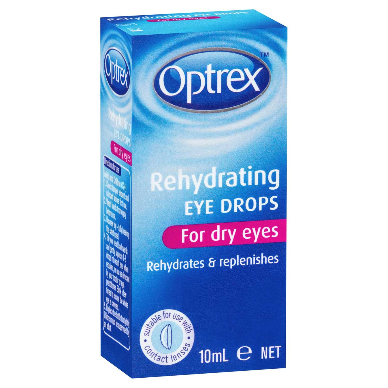 Optrex Rehydrating Eye Drops for Dry Eyes 10ml | Eclipse Pharmacy