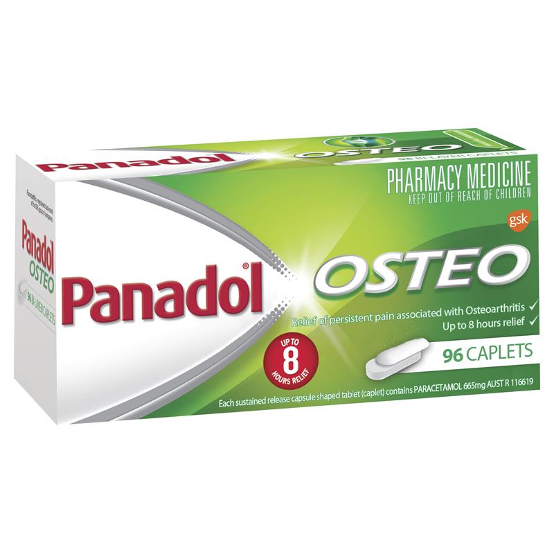 Panadol 665mg Osteo 96 Caps | Eclipse Pharmacy