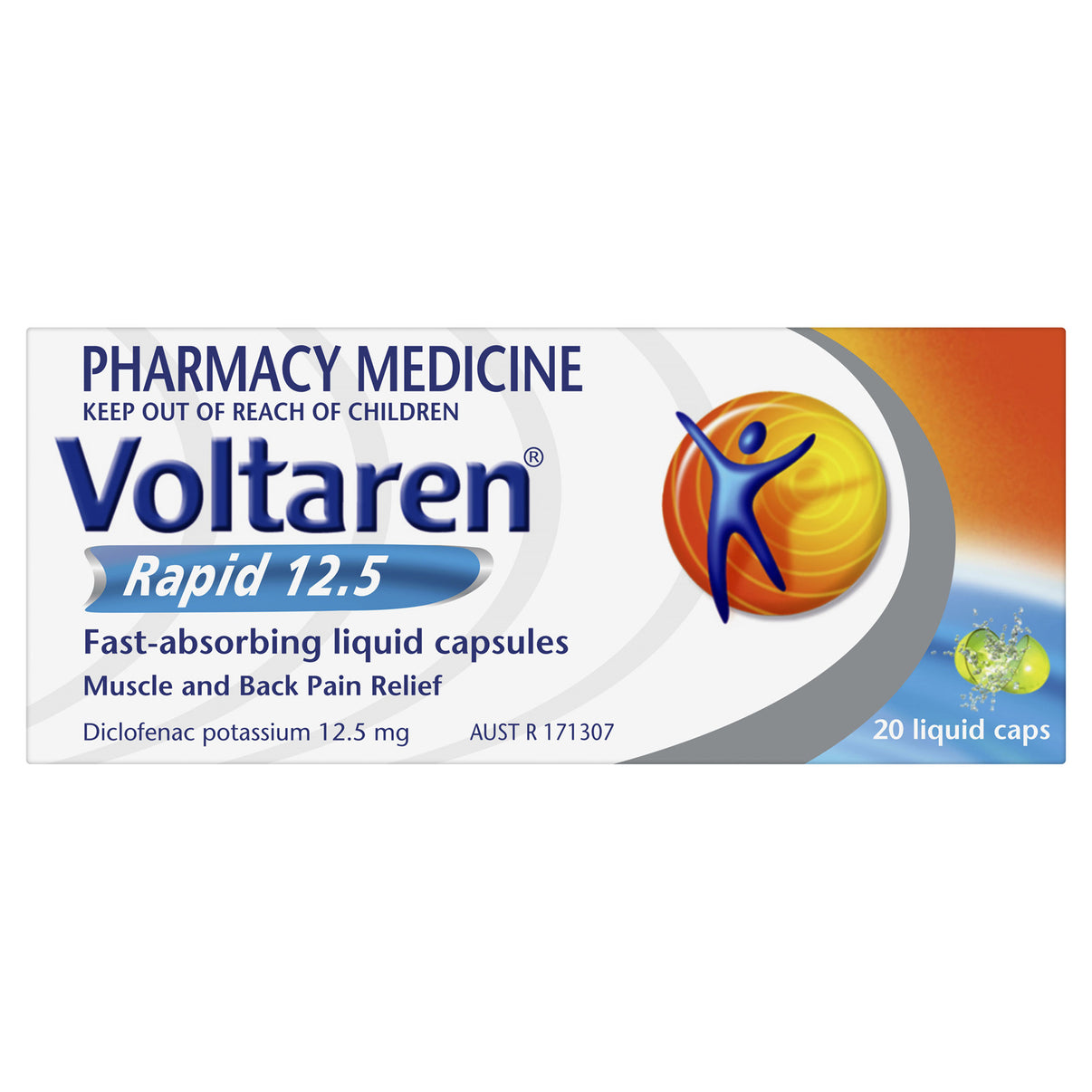 Voltaren Rapid 12.5mg Liquid Capsules 20 | Eclipse Pharmacy
